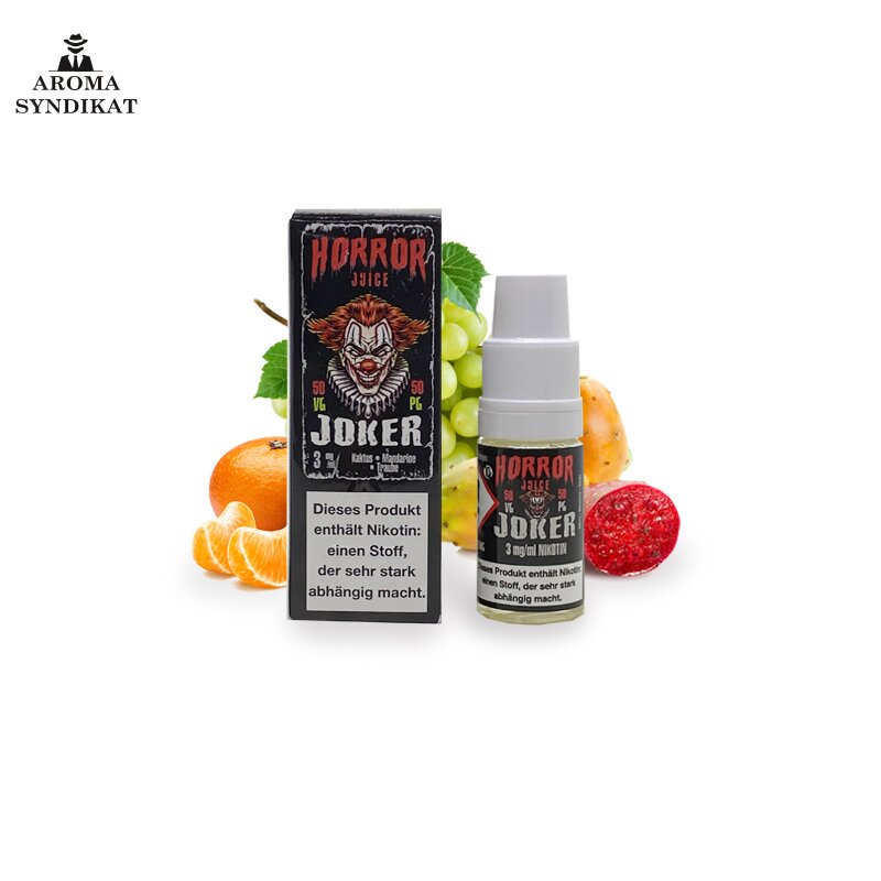 Horror Juice Joker Liquid 3mg Nikotin 10ml Ezigarette